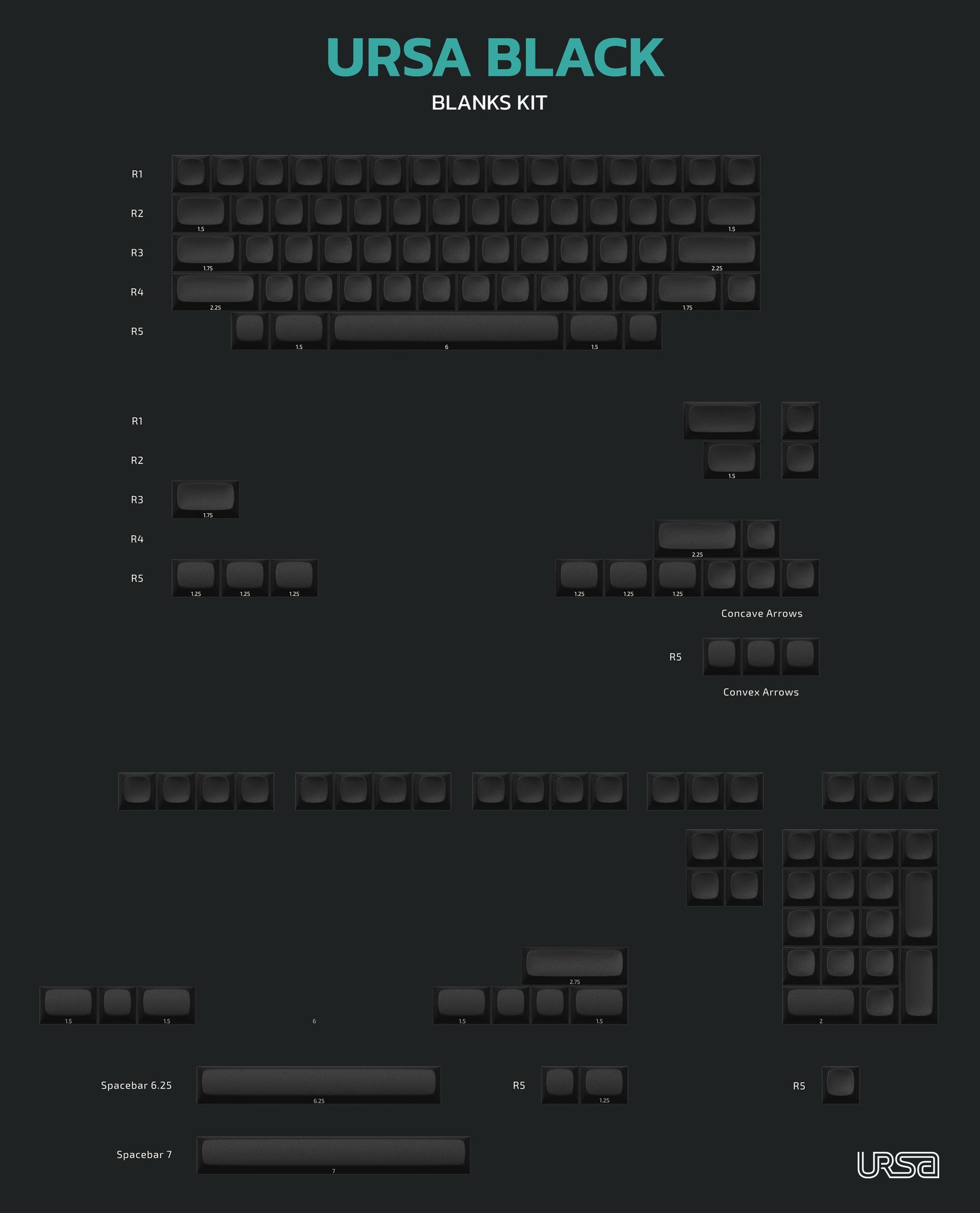 [GB] URSA custom keycaps